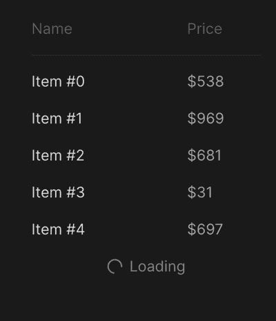 Infinite Scroll Component with React Query